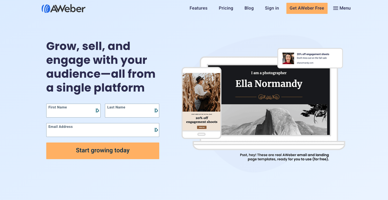 AWeber - Fonctionnalités, tarifs, alternatives et avis