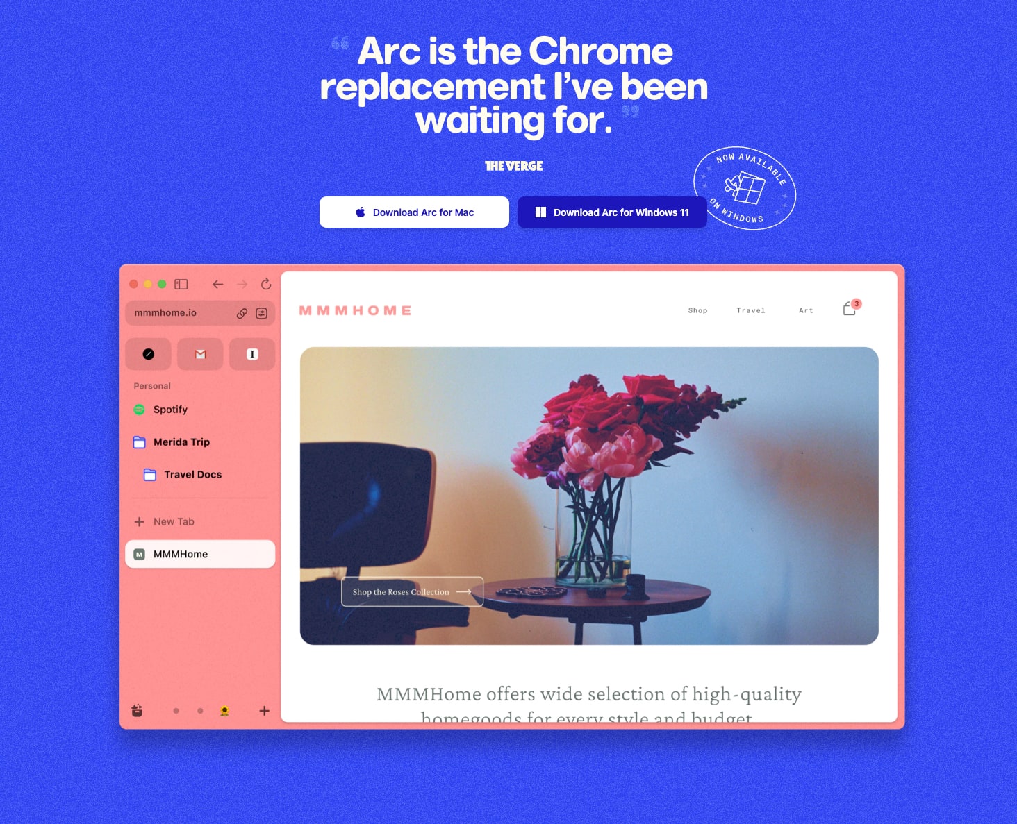 Arc : Navigation Web Réinventée