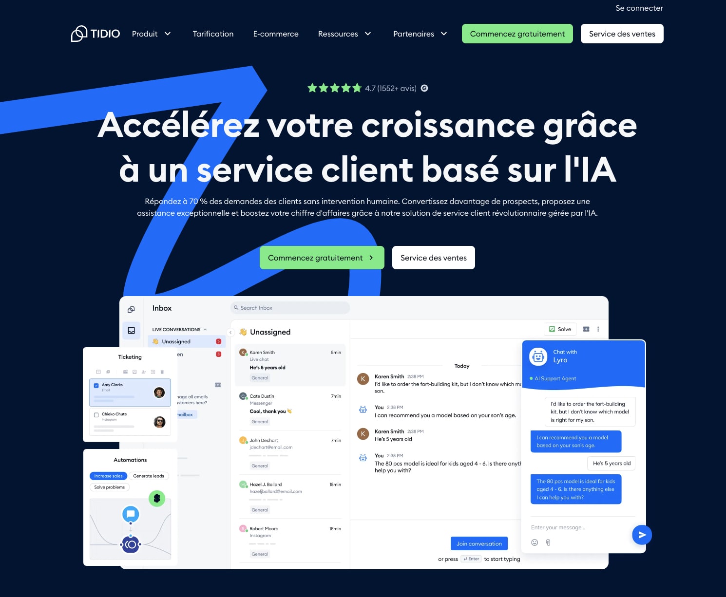 Tidio : Optimisez votre support client avec un chatbot innovant